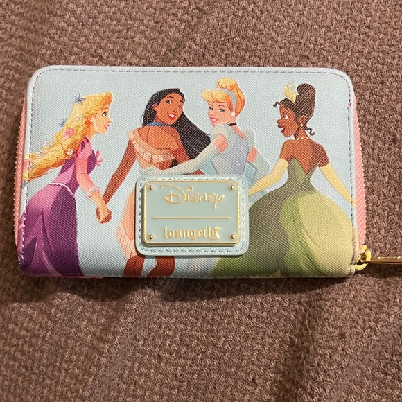 Loungefly | Bags | Loungefly Colorful Wallet With Disney Princess Theme ...